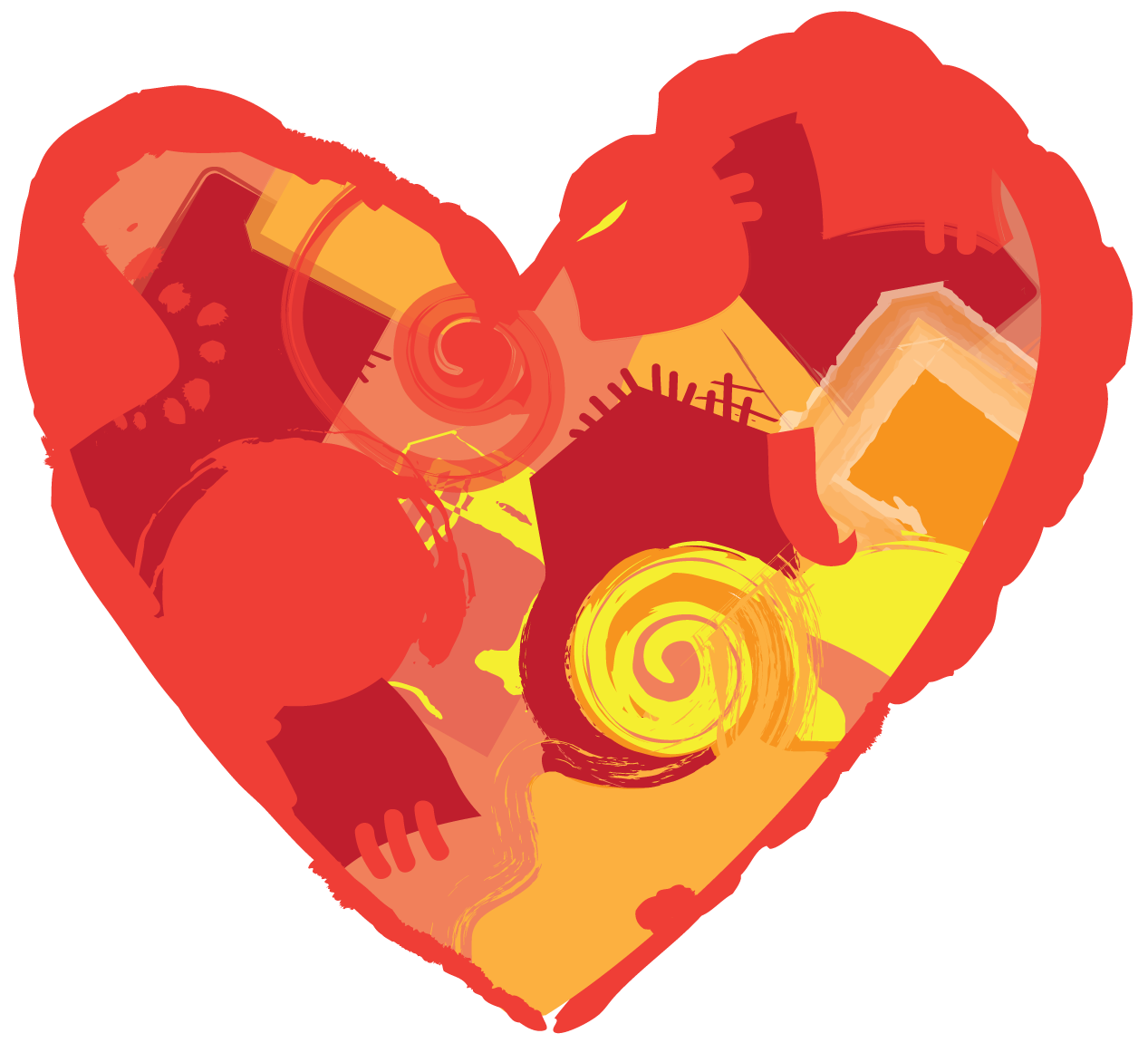 Upbeats and Downbeats: Caring Heart: Stickers and Smiley Faces