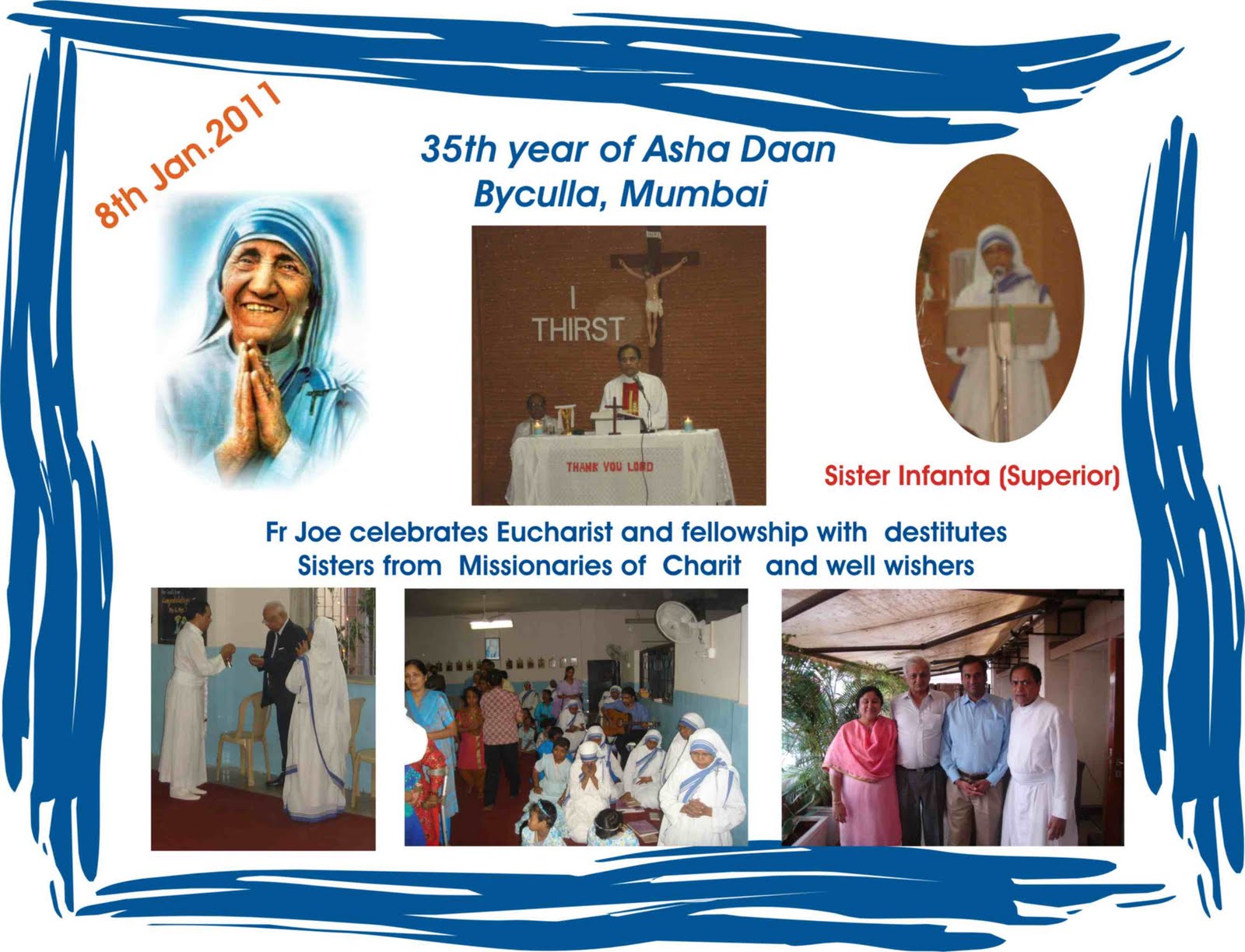 KRIPA FOUNDATION, INDIA: Fr. Joe celebrates Mass at Asha Daan ,Byculla ...