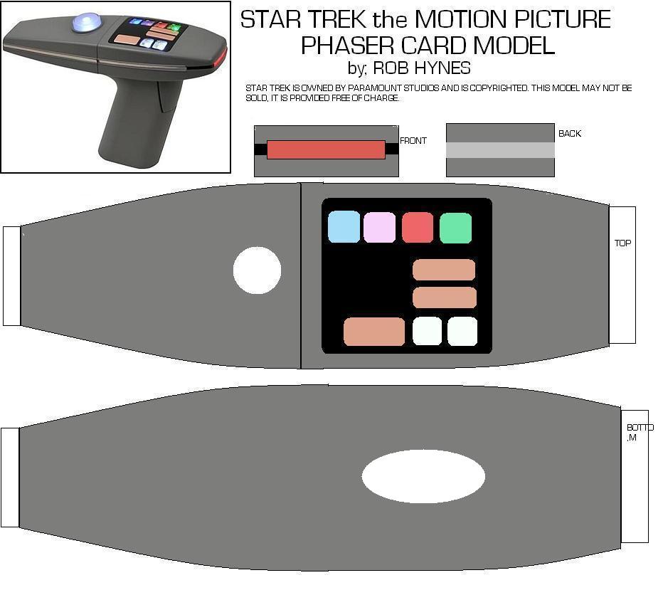 Obiwan-Papermodeling: Star Trek TMP Phaser