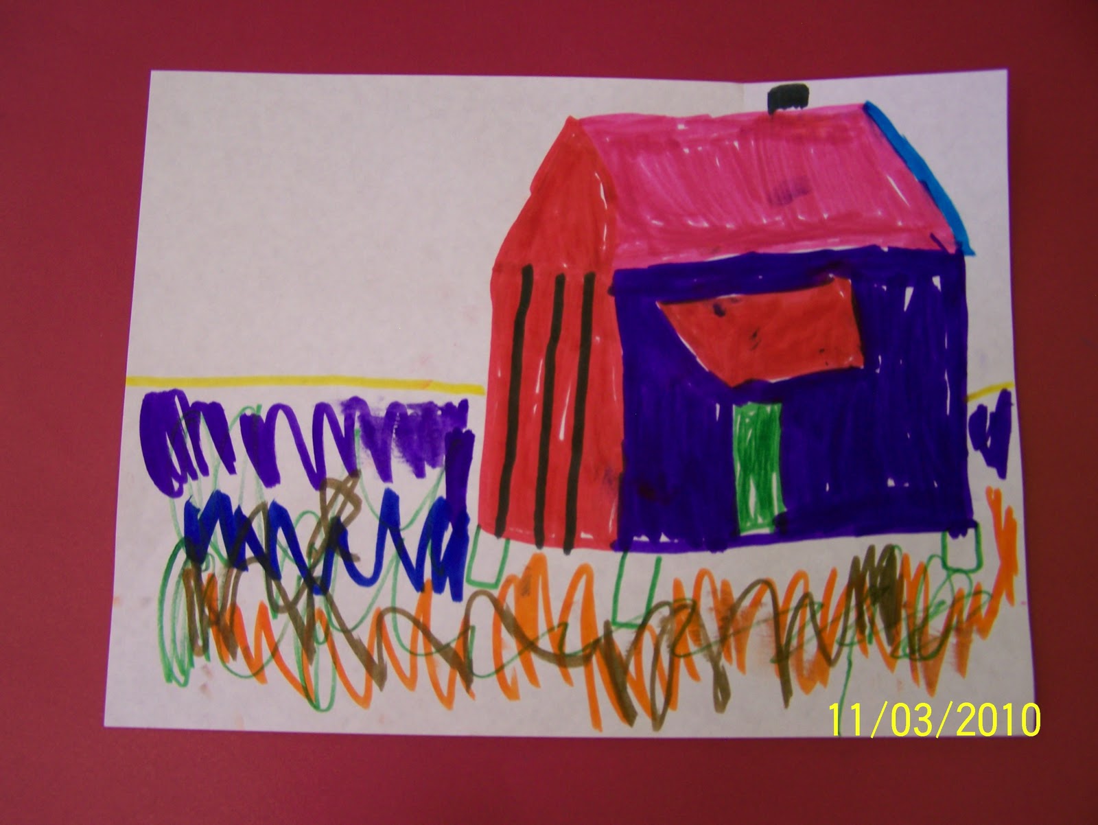 K6 Art: Kindergarten Students Can Draw Houses