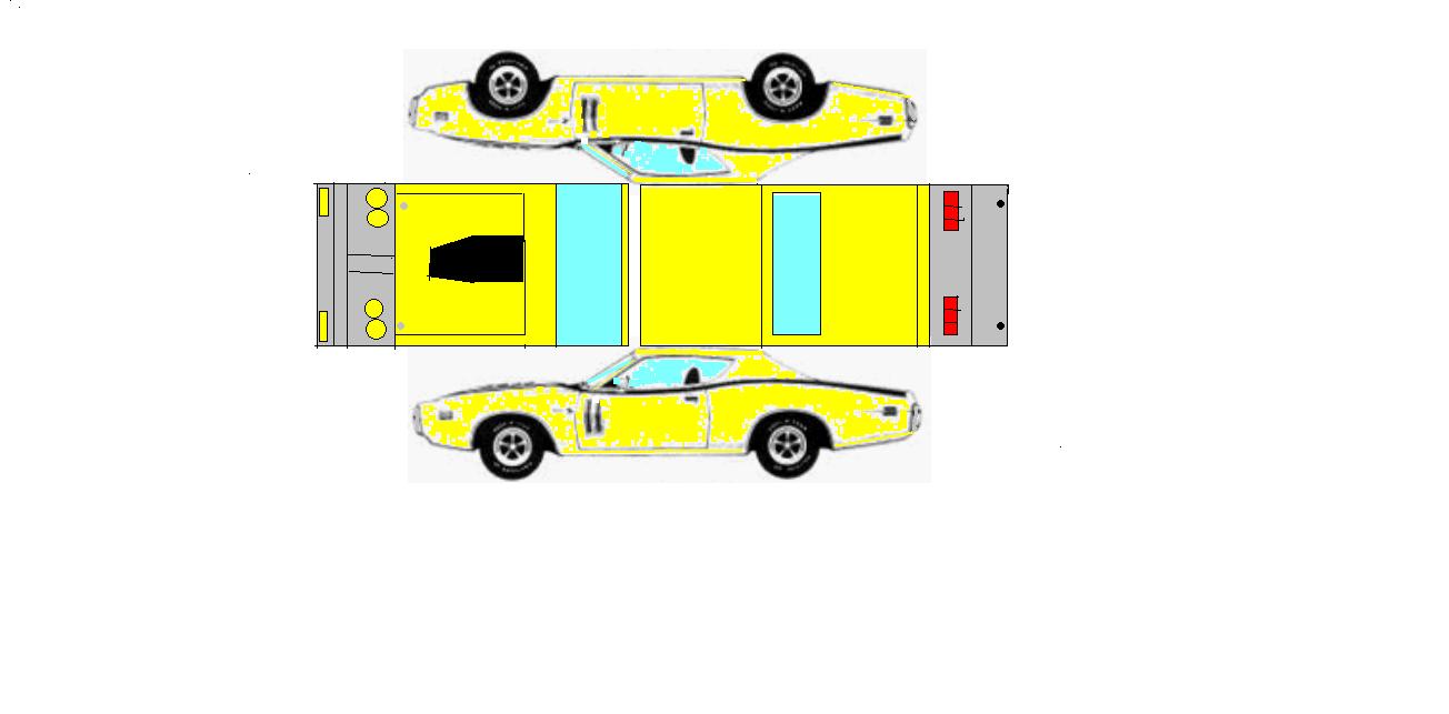 mikes paper models: muscle cars