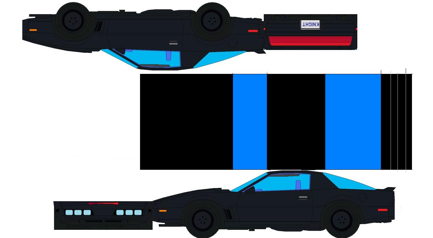 mikes paper models: my knight rider models