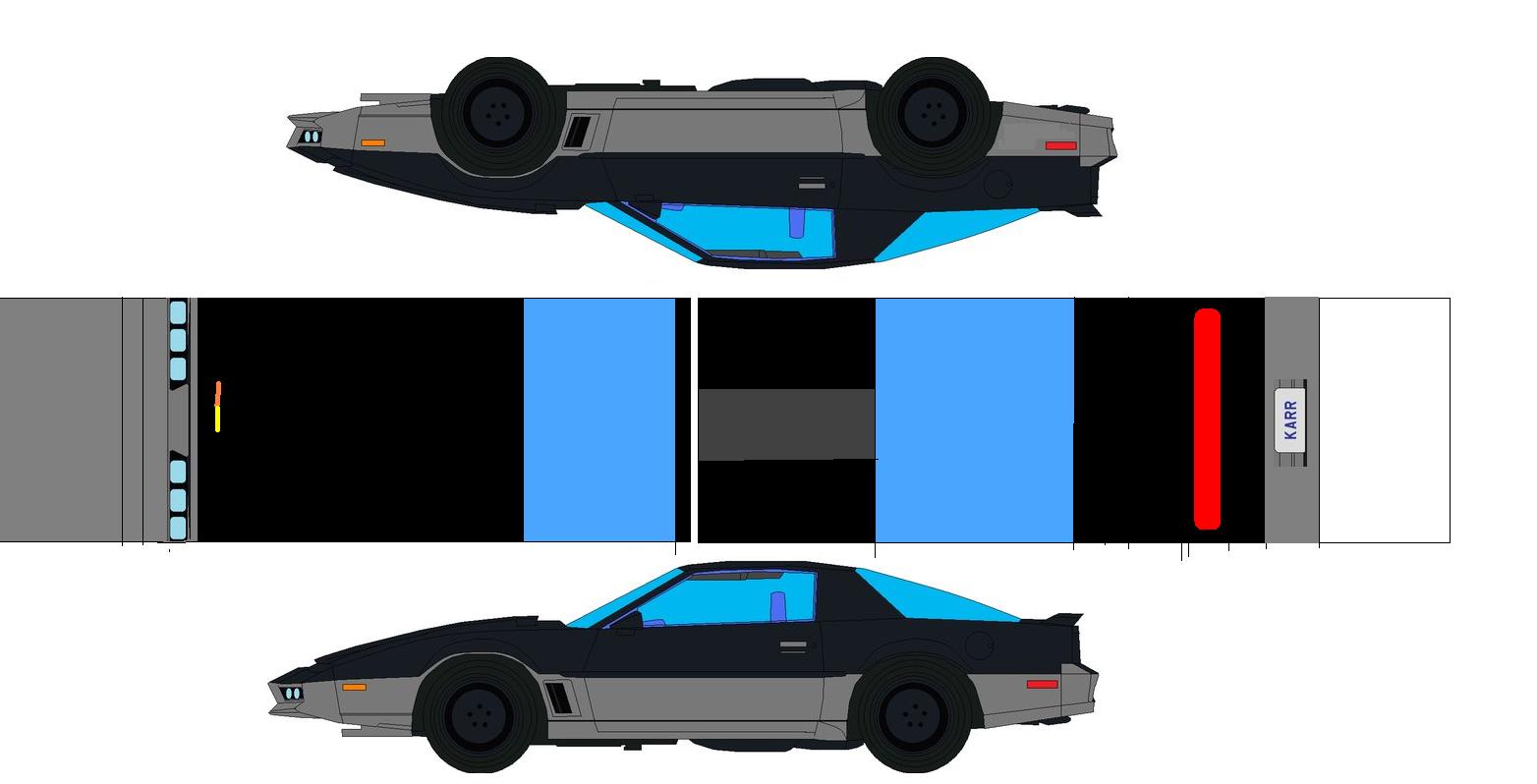 mikes paper models: my knight rider models