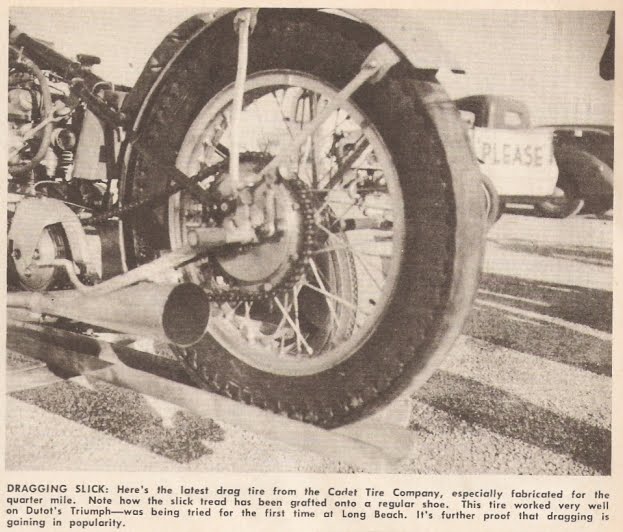 SHOW & GO CYCLE SHOP: New Vintage Style Motorcycle Drag Slick