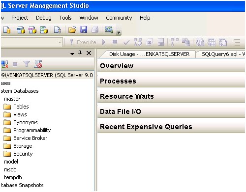 Welcome to SQLServer MVP Blog: SQL Server 2008 - Part 1 - Activity Monitor