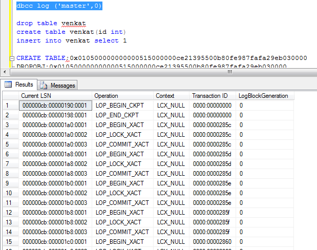 Welcome to SQLServer MVP Blog: View Log file information in SQL Server