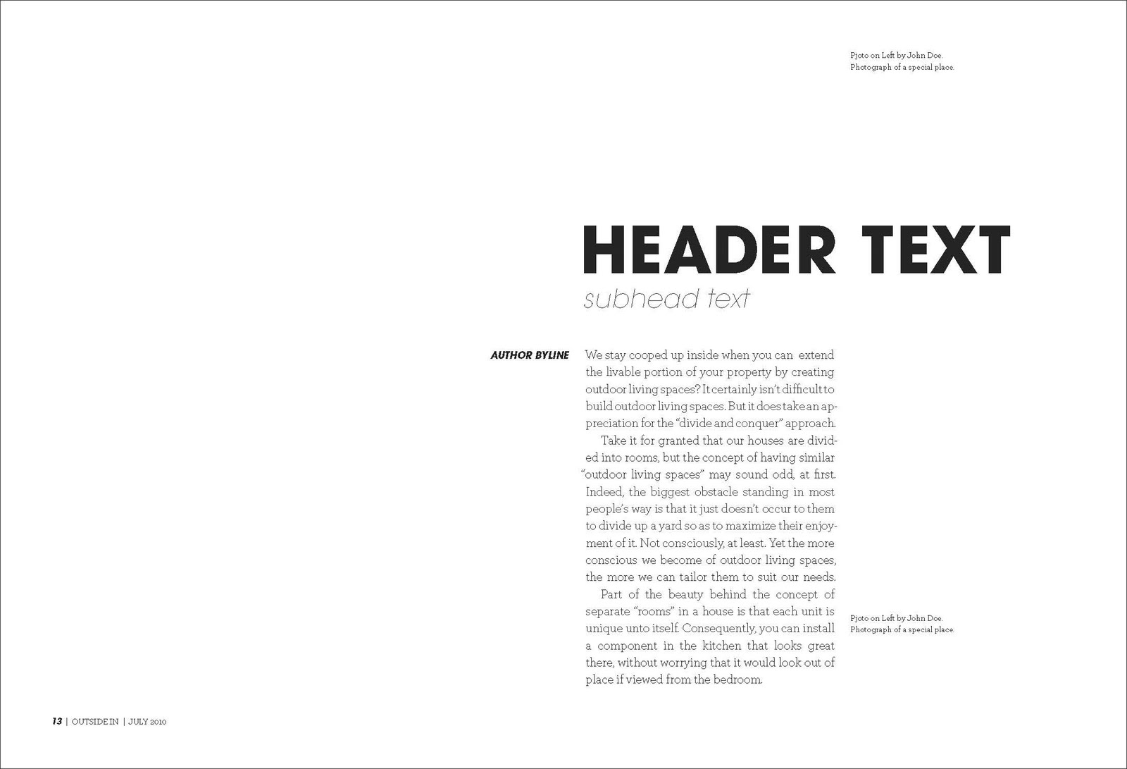 Editorial Design: Feature Layouts