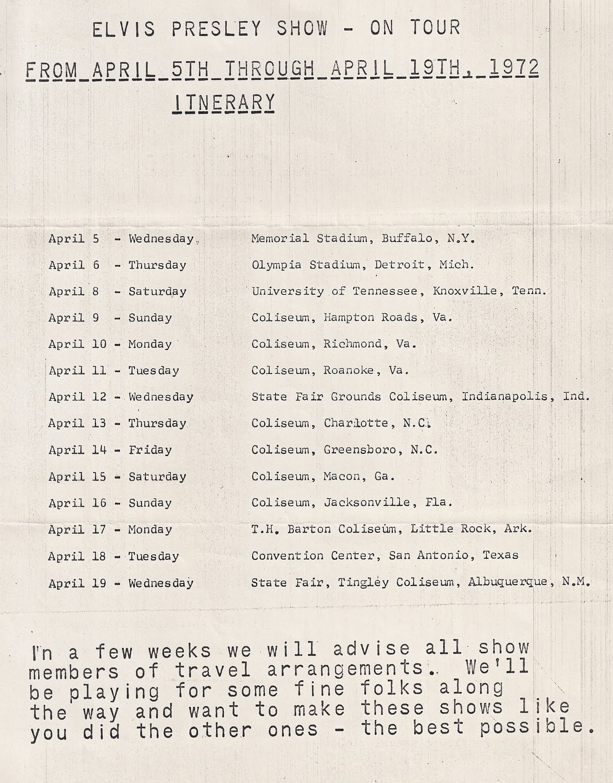 Elvis Day By Day: June 13 - Viva Memphis!