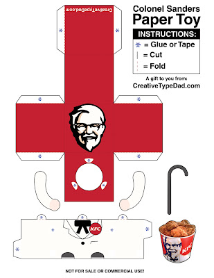 skyhigh deeplow ☆: DIY - KFC Paper Toy