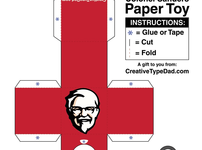 skyhigh deeplow ☆: DIY - KFC Paper Toy