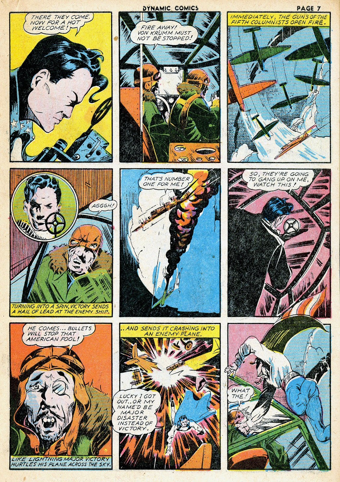 The Comic Book Catacombs: Major Victory in "The Lone Sentry" (Chesler;1941)