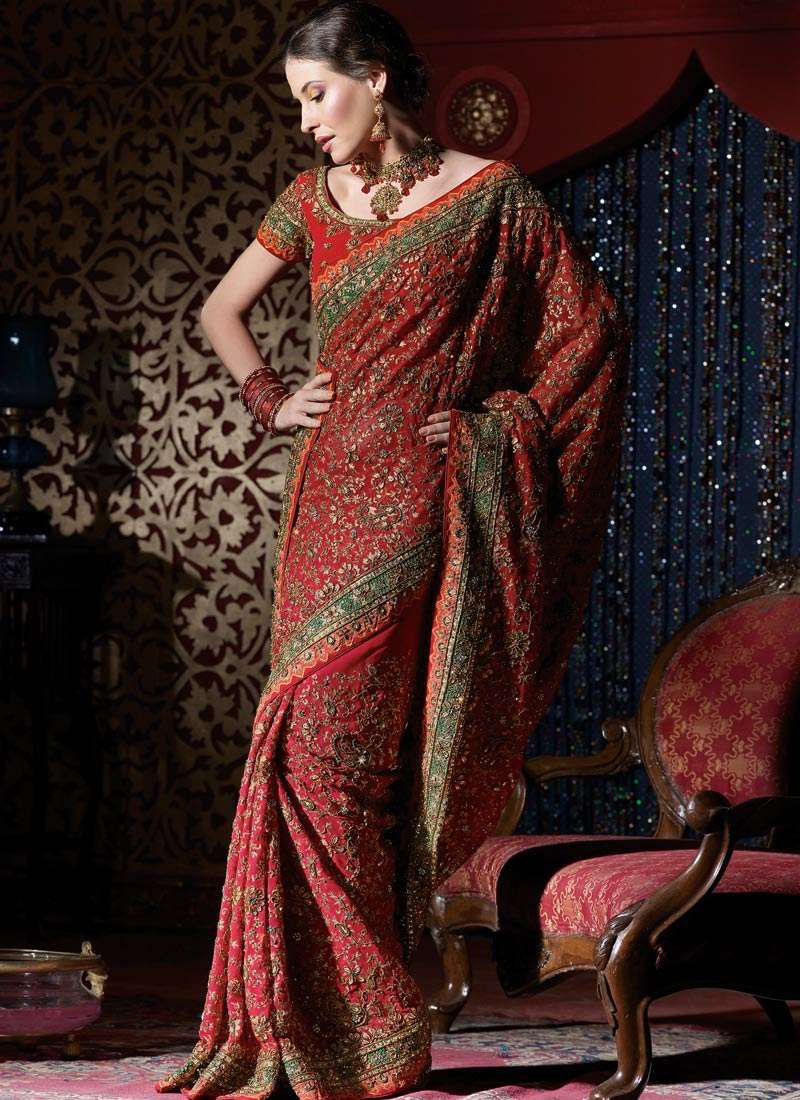 Designer Saree | Bollywood Saree | Bridal Saree: Models posing in ...