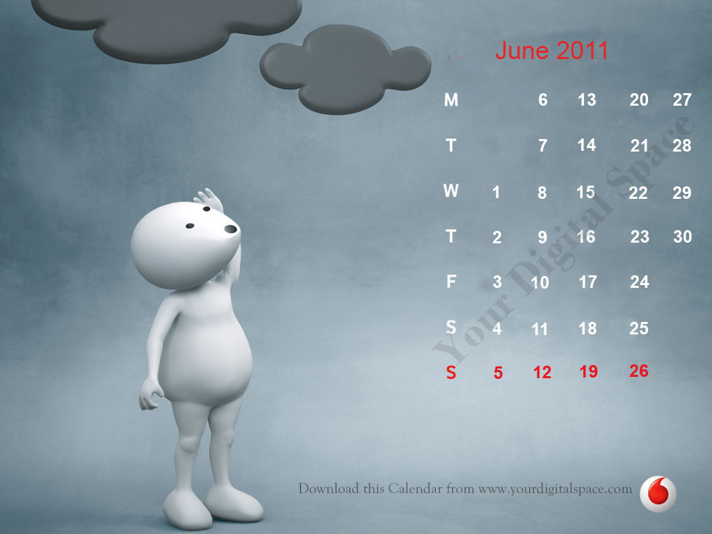 Nanbaenda Blog: Free Vodafone Zoozoo 2011 Calendar Wallpapers