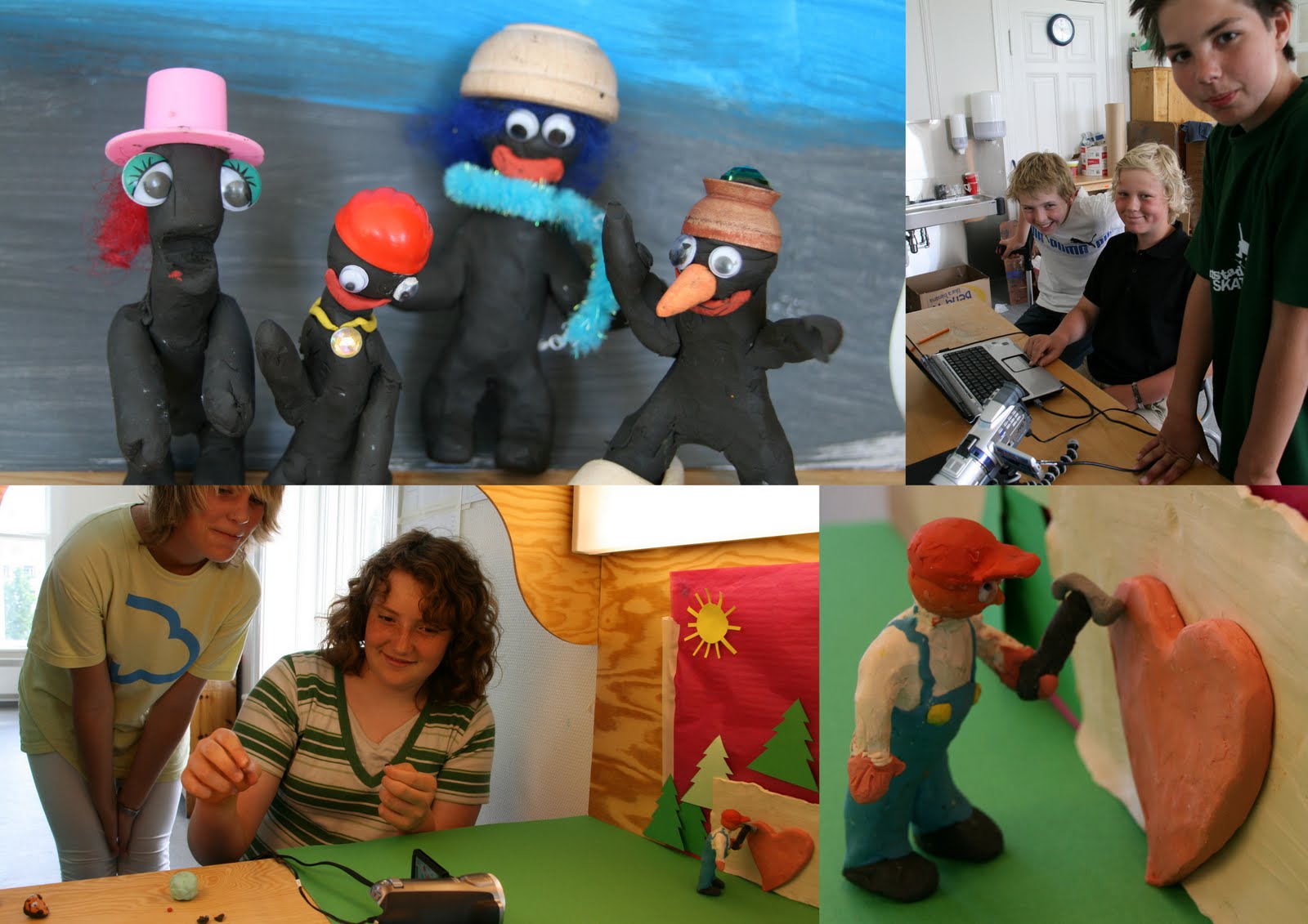 Animasjon i skolen: Animert rett opp og ned, og noen hekto...