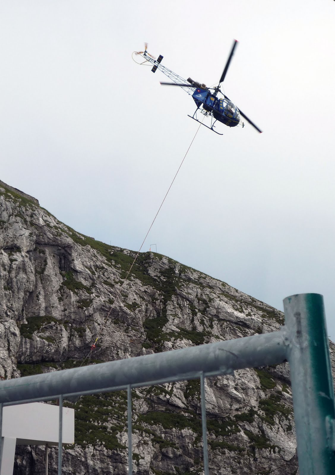 Photo blog: Helicopter at Work on Pilatus