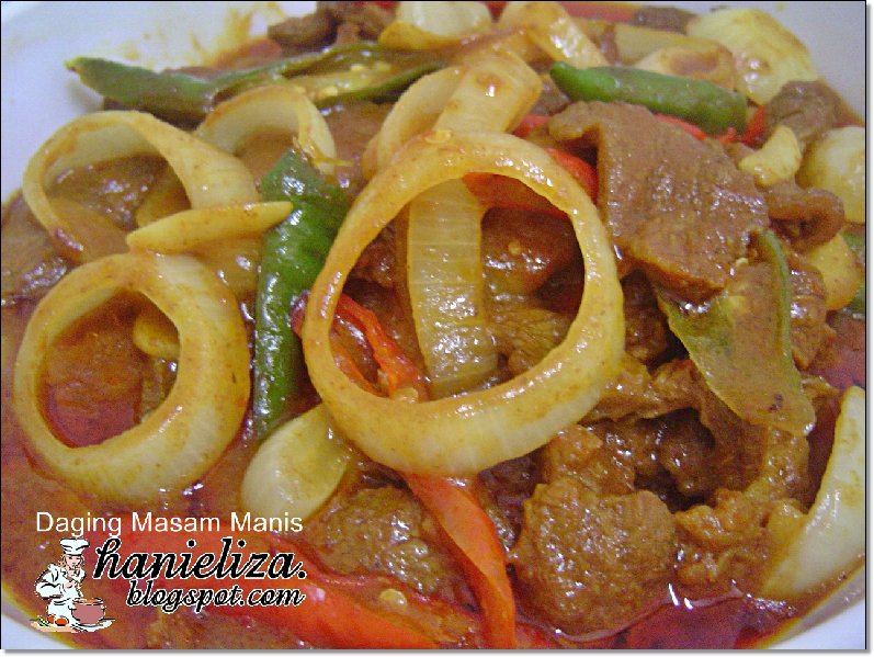 Hanieliza's Cooking: Daging Masam Manis
