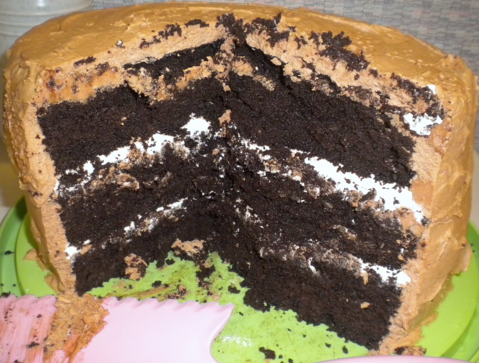The Messie Kitchen: Melinda's Triple Decker Chocolate Layer Cake