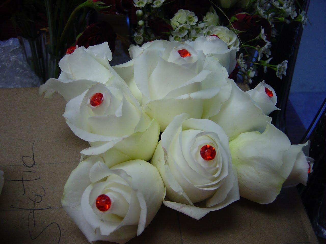 Whimsical Welcomes Floral Design: Jeniece and Ferris - Drama in red ...