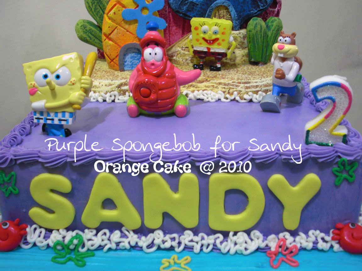 Orange Cake: Spongebob Birthday Cake for Sandy
