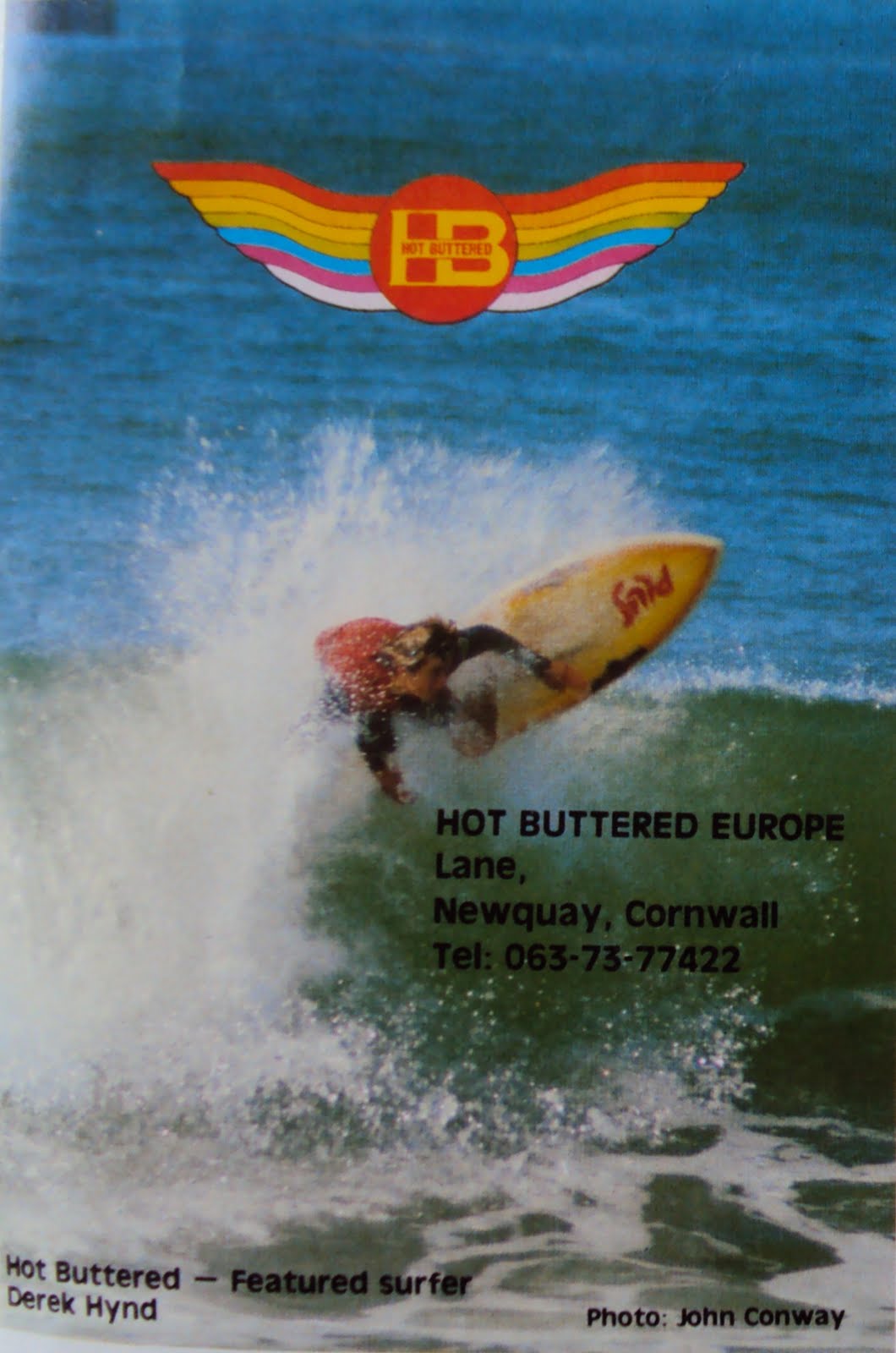 vintage surfboard collector UK: some classic ads late 70s - early 80s