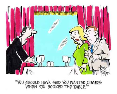 Roy Nixon's cartoon blog: Restaurant Reservations