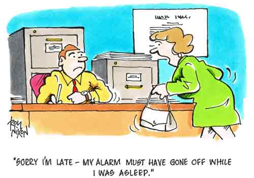 Roy Nixon's cartoon blog: Bad Time Keeping