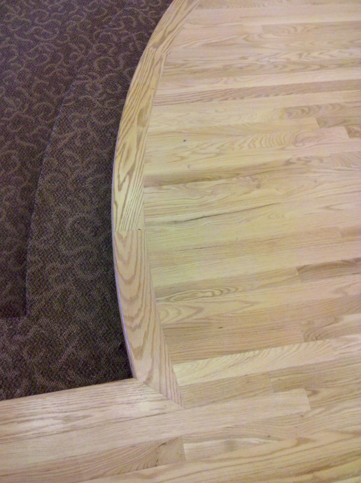 Sawdust and Filings: Curved Stair Nosings Installed and Finished