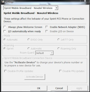 EVDO Tips and Tweaks: Options to Sprint SmartView ... selecting EVDO ...