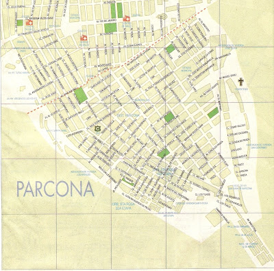 Distrito de Parcona: PLANO DE LAS PRINCIPALES CALLES DEL CENTRO DE PARCONA