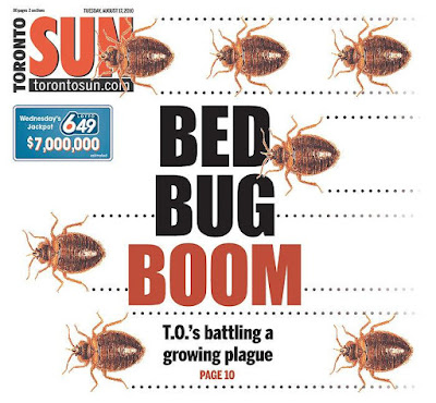 Page One: The Canadian surot (bed bugs).