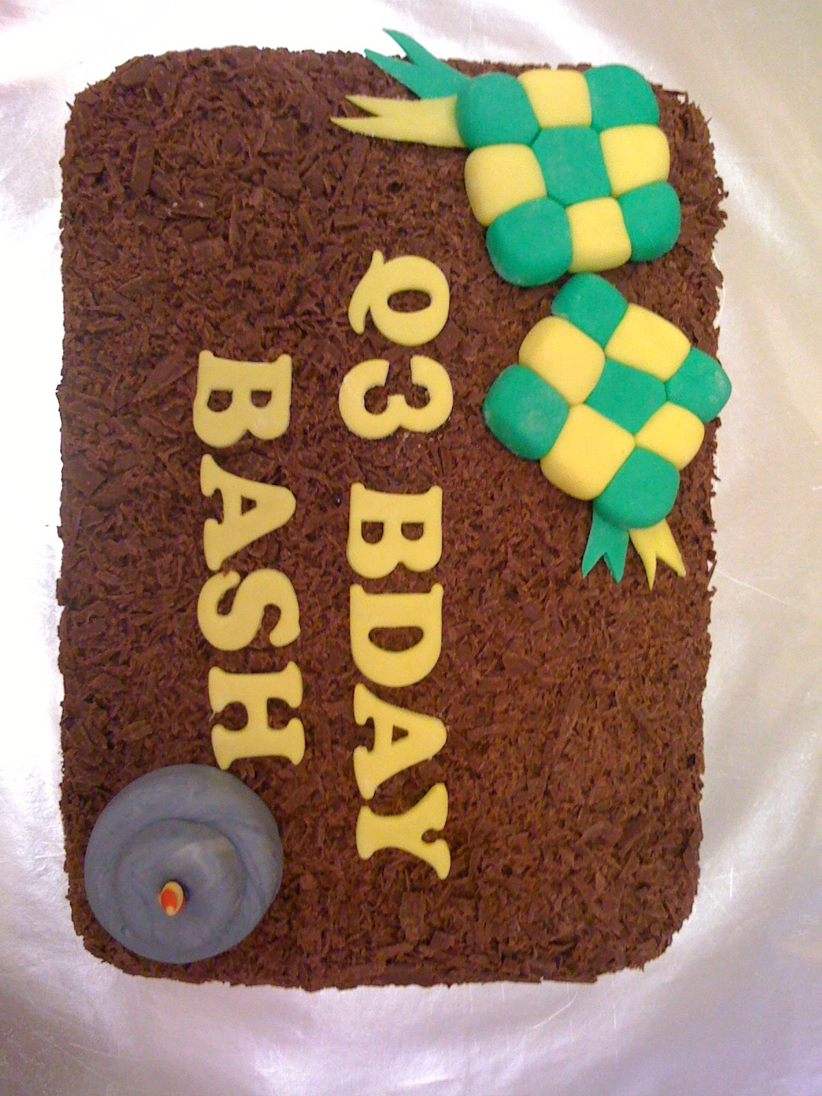 CAKE CUPBOARD: Selamat Hari Raya - Shaved Chocolate Ganache cake