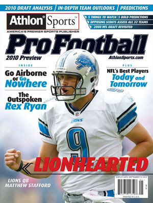 Number 9: Stafford on several preseason magazine covers