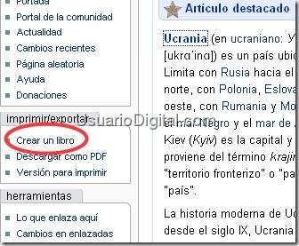 Crea tu propio libro con Wikipedia | RINCON DEL BIBLIOTECARIO