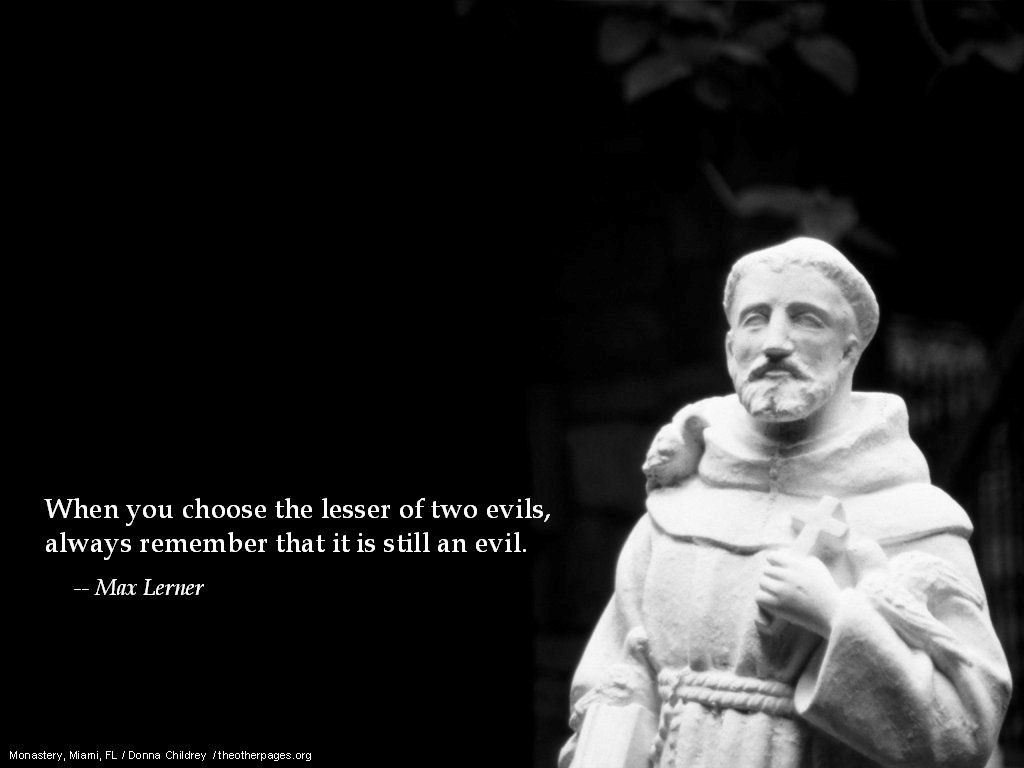 New Beginnings for A Better Tomorrow: Lesser of Two Evils? Is there ...