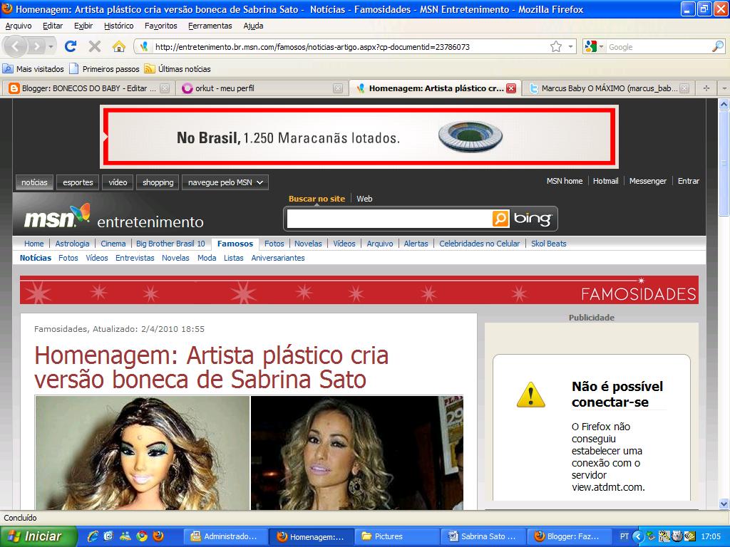 BONECOS DO BABY: O sucesso da boneca Sabrina Sato: Ego, O Fuxico, Quem ...