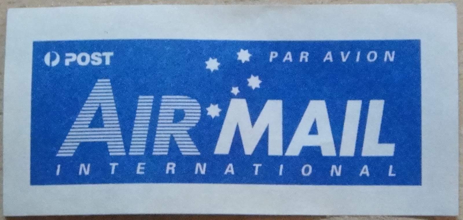 International Airmail And Priority Mail Labels: Australia: Airmail labels