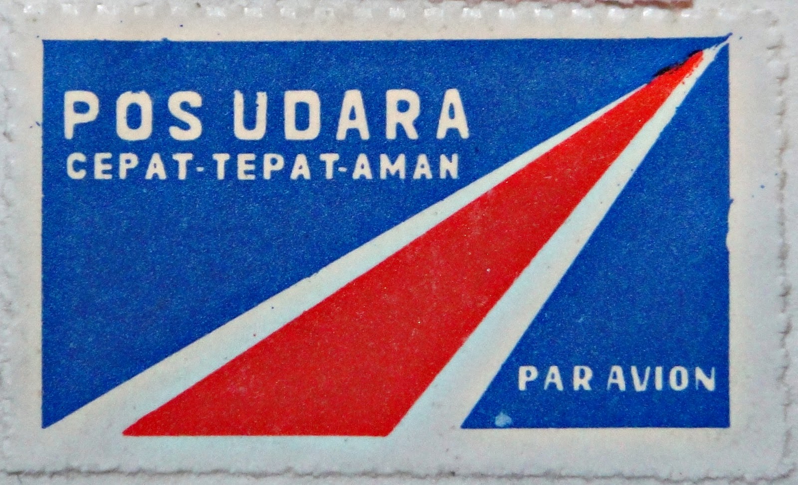 International Airmail And Priority Mail Labels: Indonesia: Airmail label