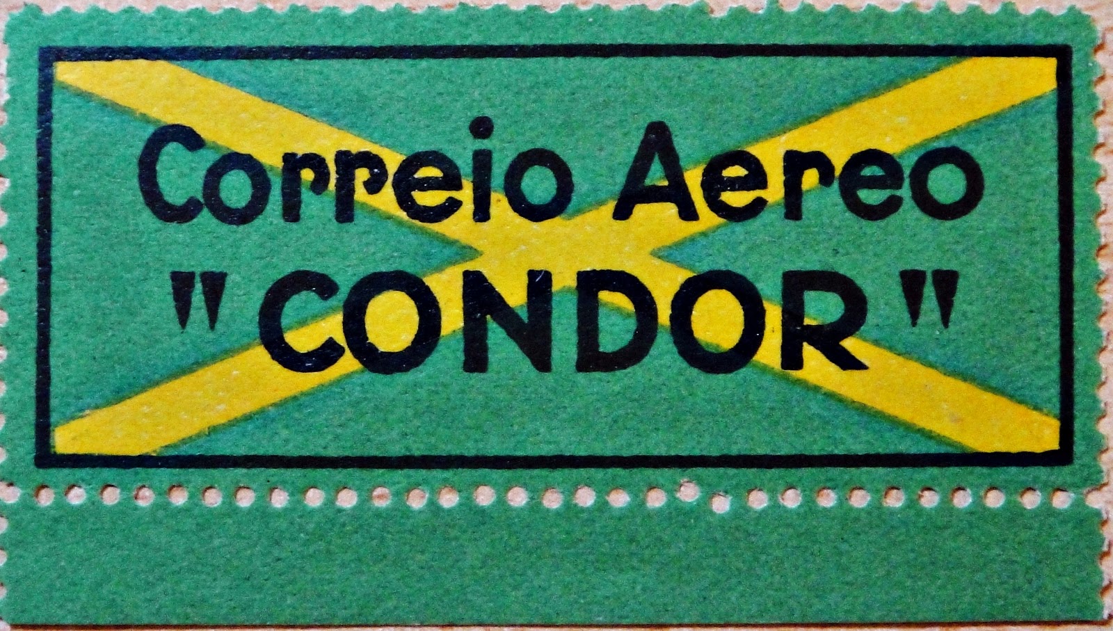 International Airmail And Priority Mail Labels: Brazil: Condor airmail ...
