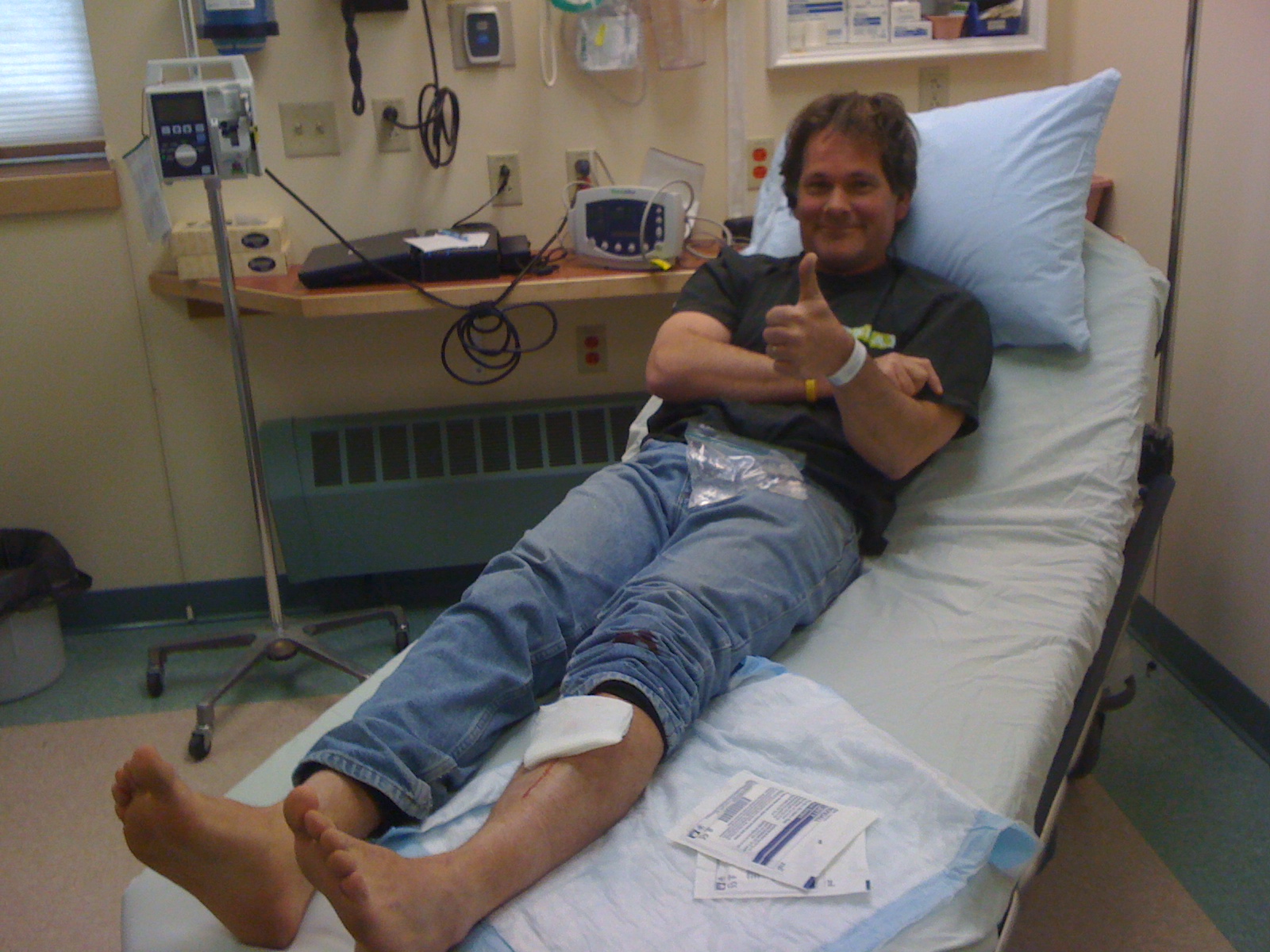 From the Farmlet: Deep laceration, lower left extremity