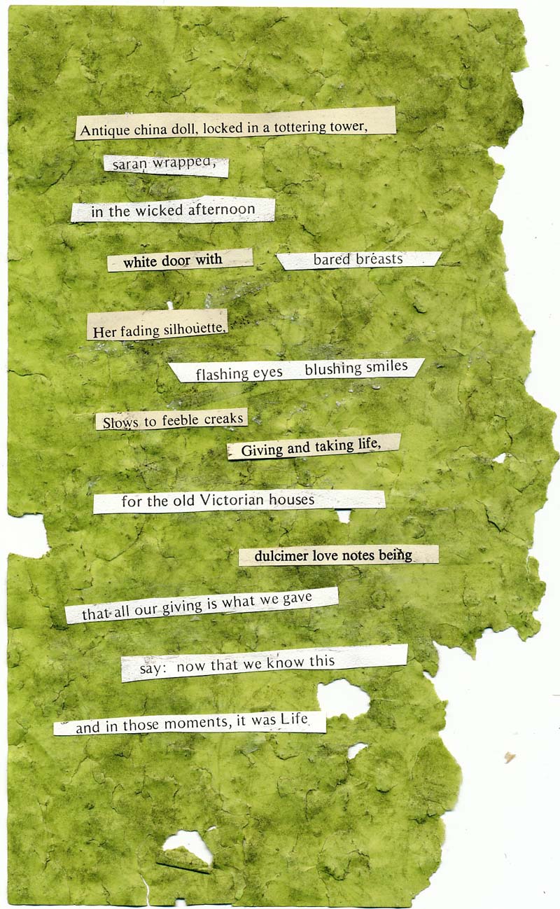 *Numinosity*: Recycled Lines~ Poetry Collage