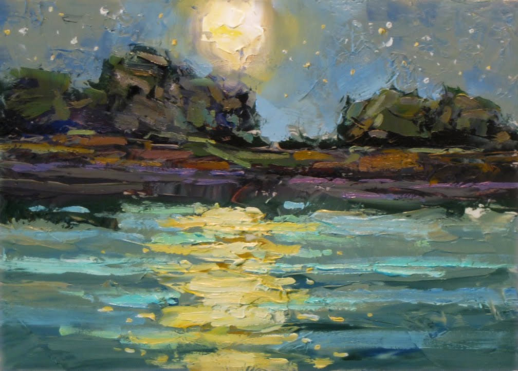 TOM BROWN FINE ART: MOON GLOW BY TOM BROWN