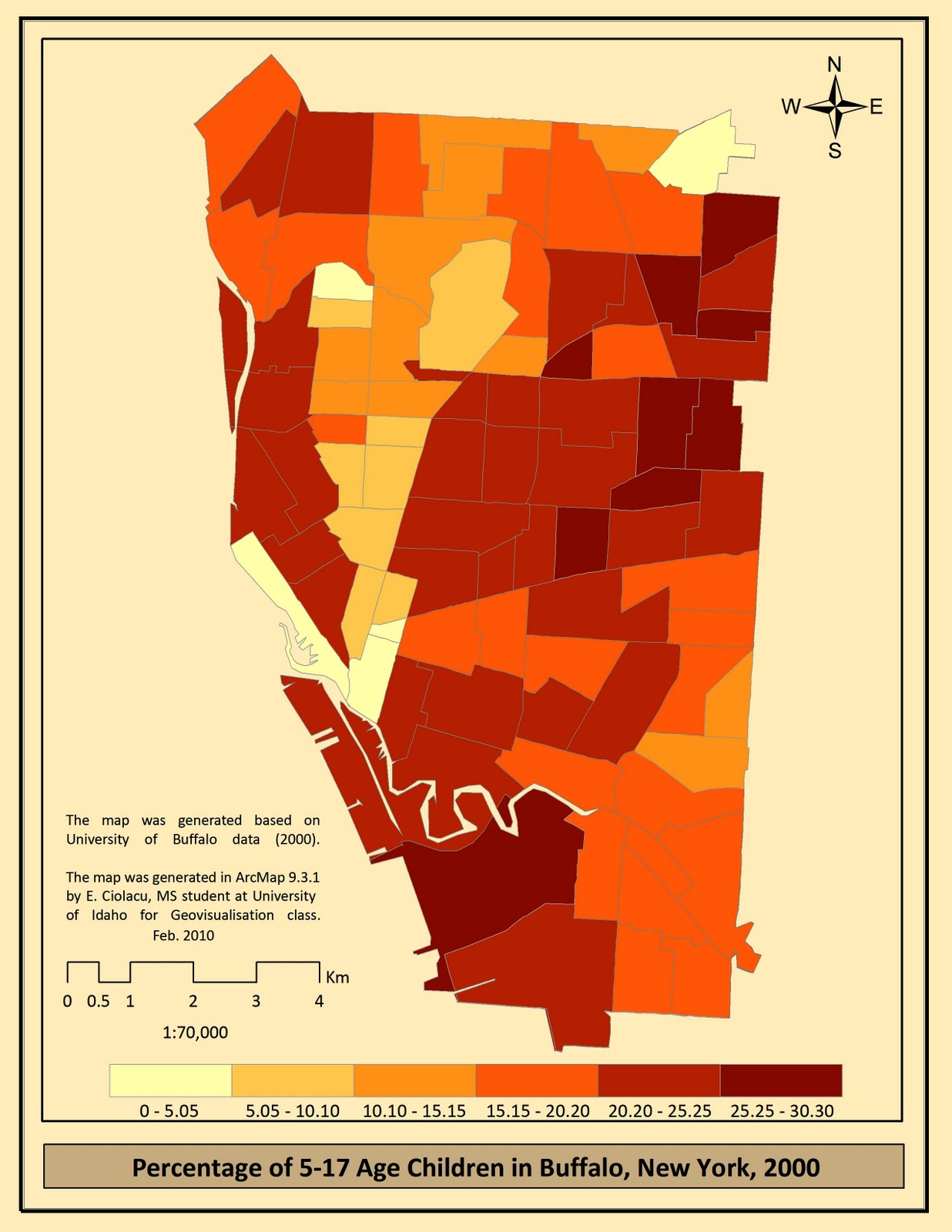 Geog 390 Geovisualization: Lab. 4: Review of Lab. 1 – 3 maps.