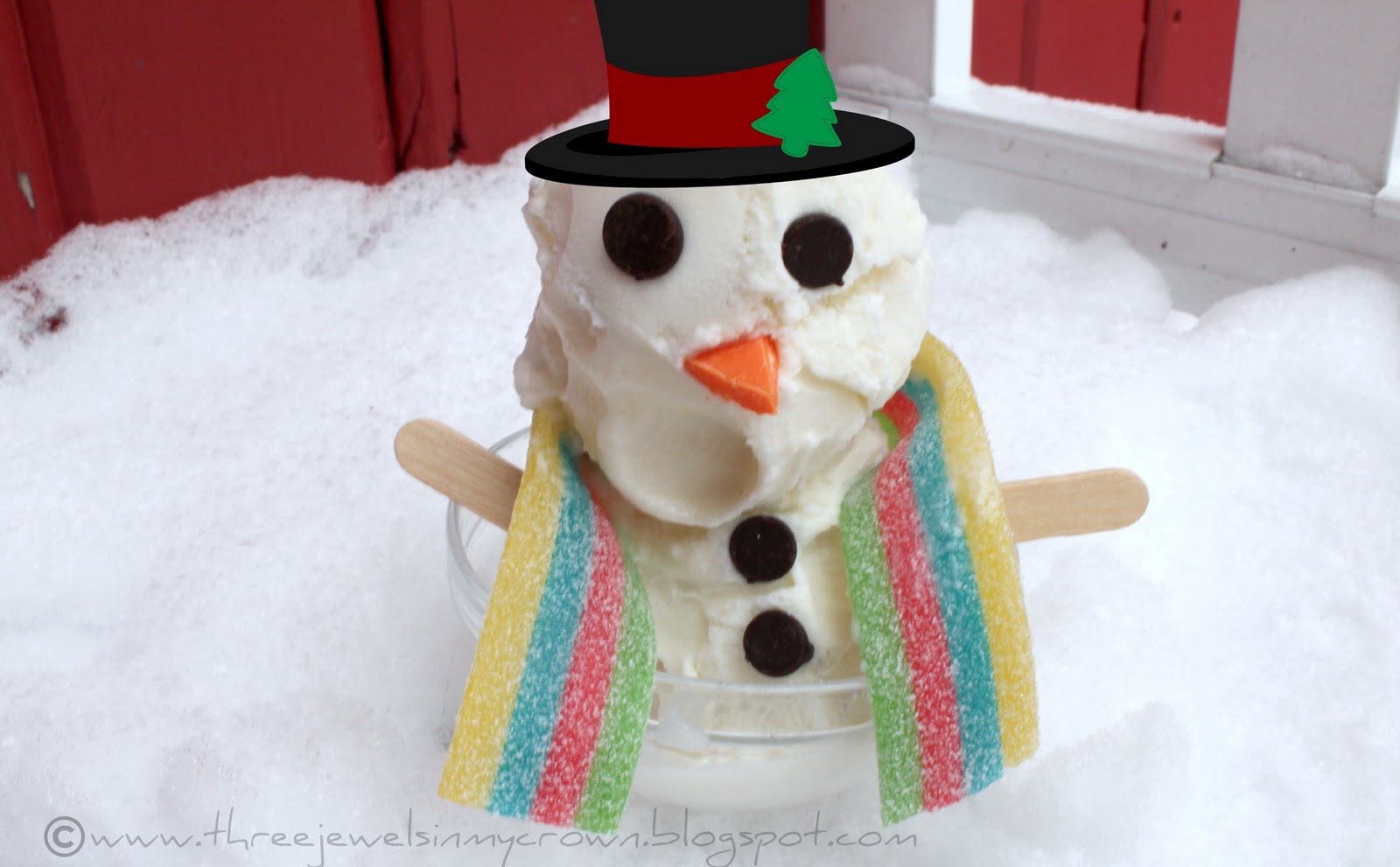 Three Jewels In My Crown: Ice Cream Snowman