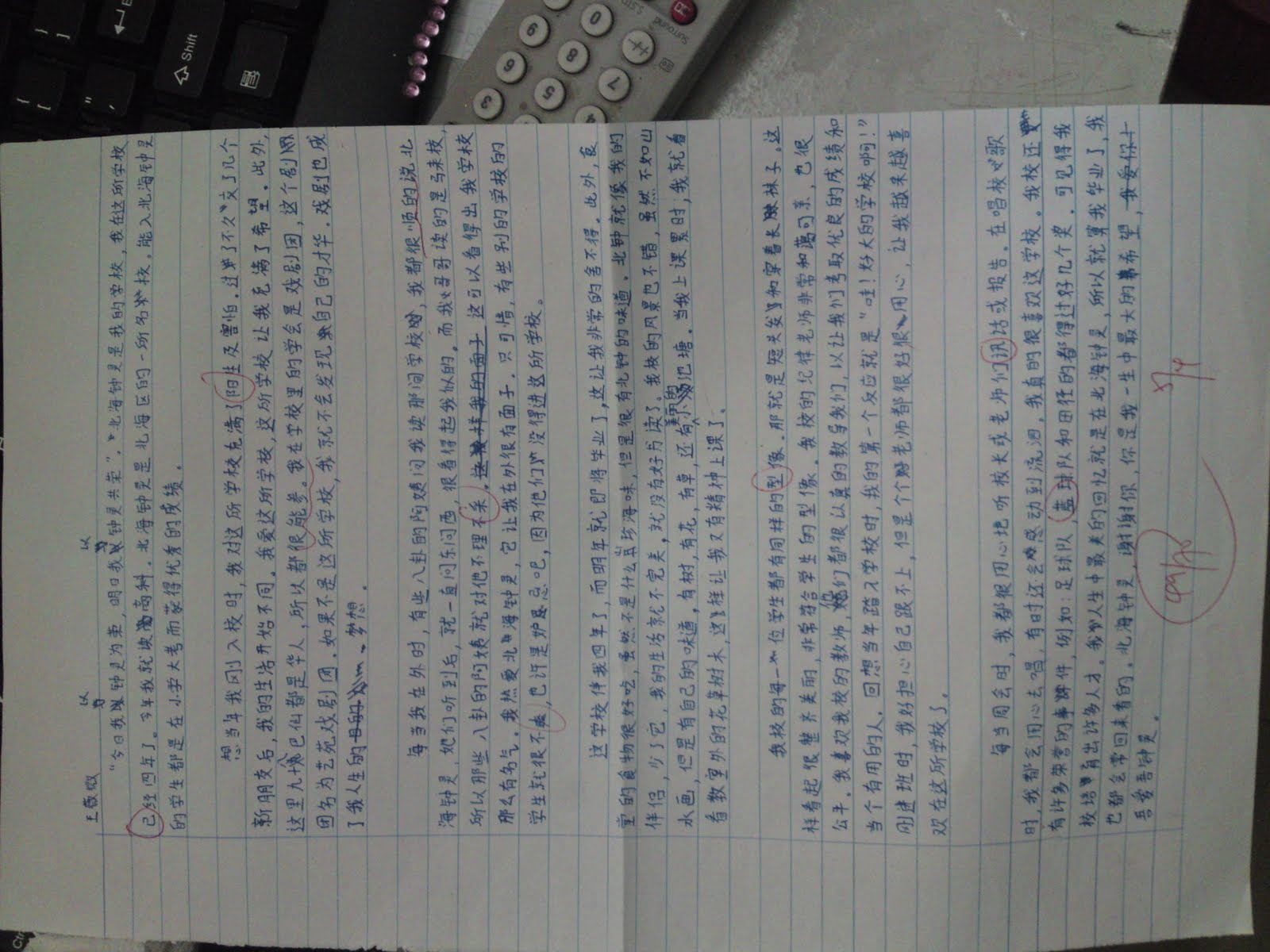 Campanula's World: my chinese essay