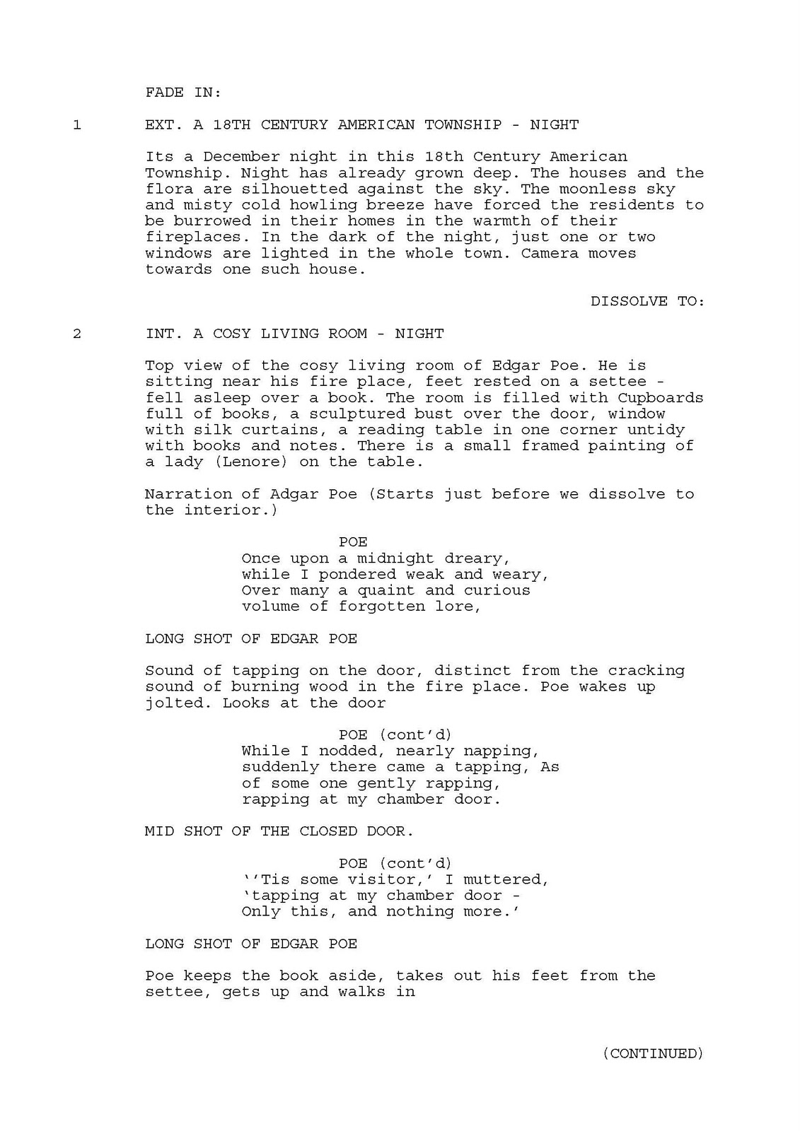 TAMASHA Motion Pictures: The Raven: Based on Edgar Allan Poe’s poem ...