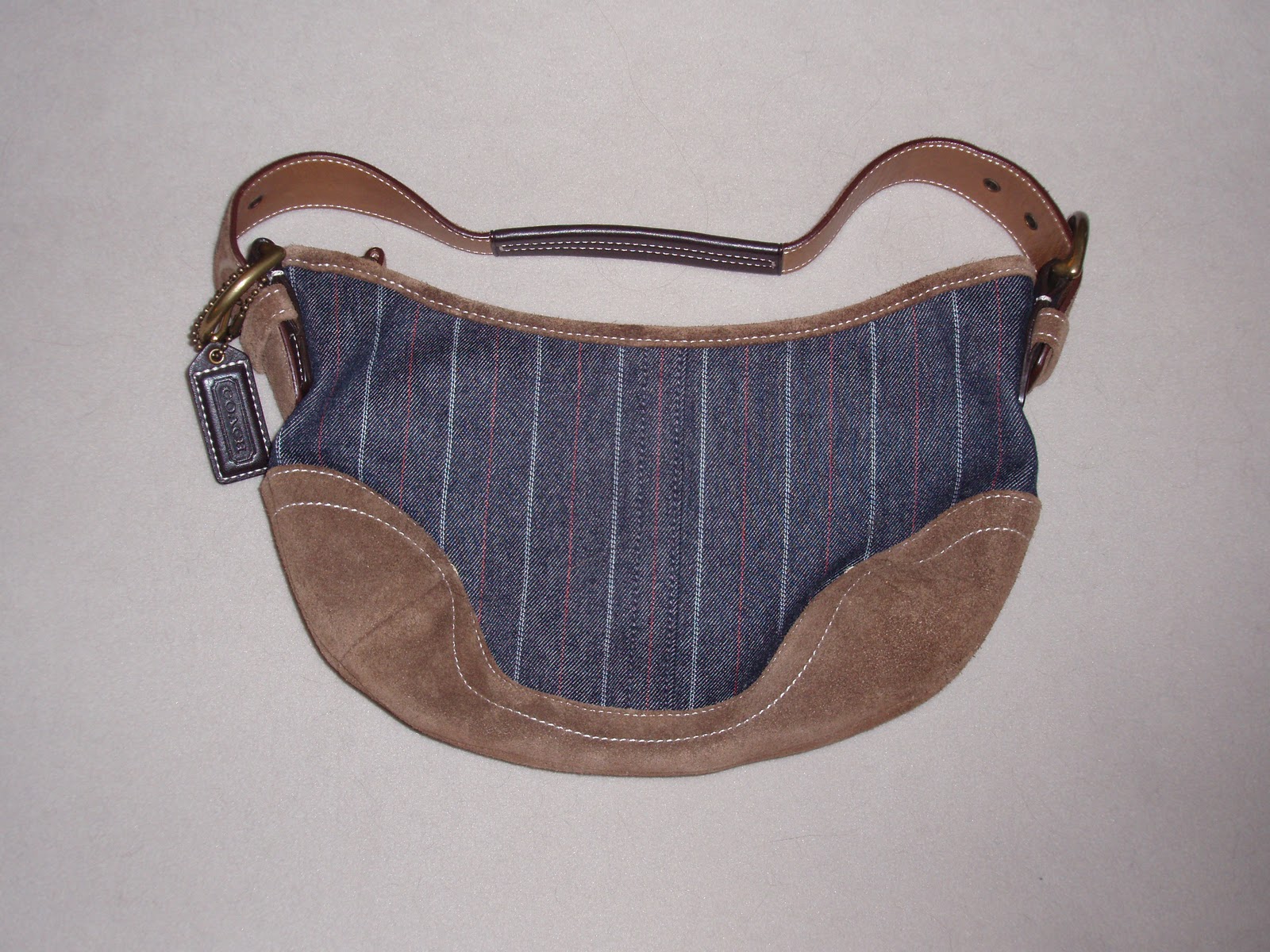 Hershey Virtual Yard Sale: Small denim Coach hobo