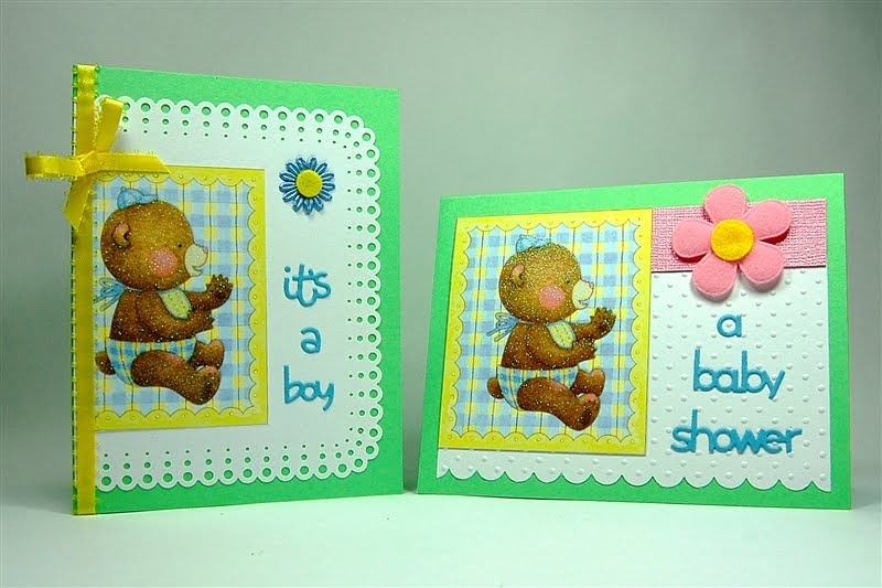 Capadia Designs: Baby Cards - use that cute paper!