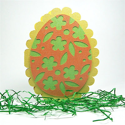 Capadia Designs: Simple Easter Egg Shaped Card with Design Studio