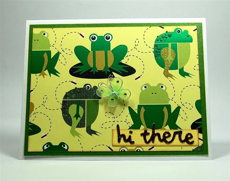 Capadia Designs: Funny Frogs Card