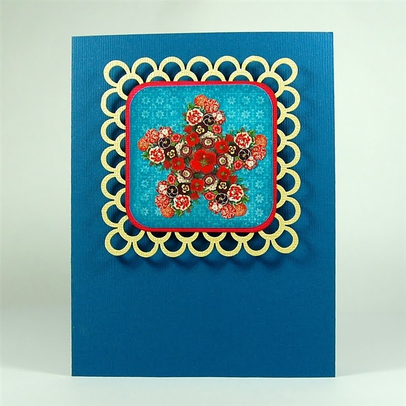 Capadia Designs: Flower Star Medallion Card